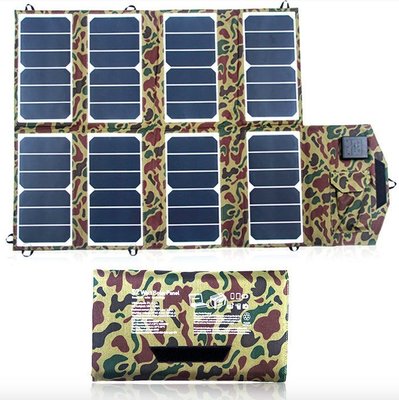 China Fashional USB Solar Panel Portable Charger 52W Auto Stop Protection supplier