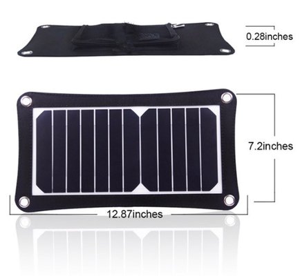 Mini Flexible Solar Power Battery Charger 12V Compacted Novel Size